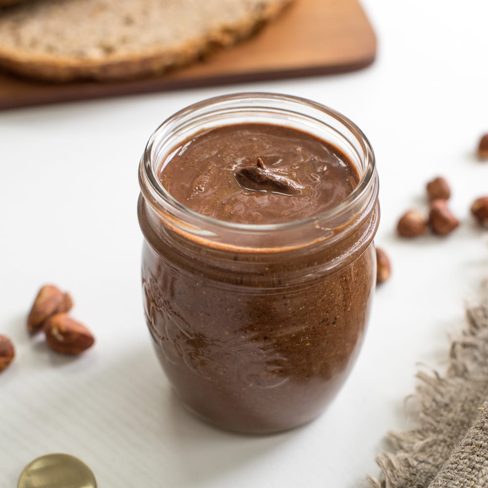 4-Ingredient Homemade Vegan Nutella - Gathering Dreams