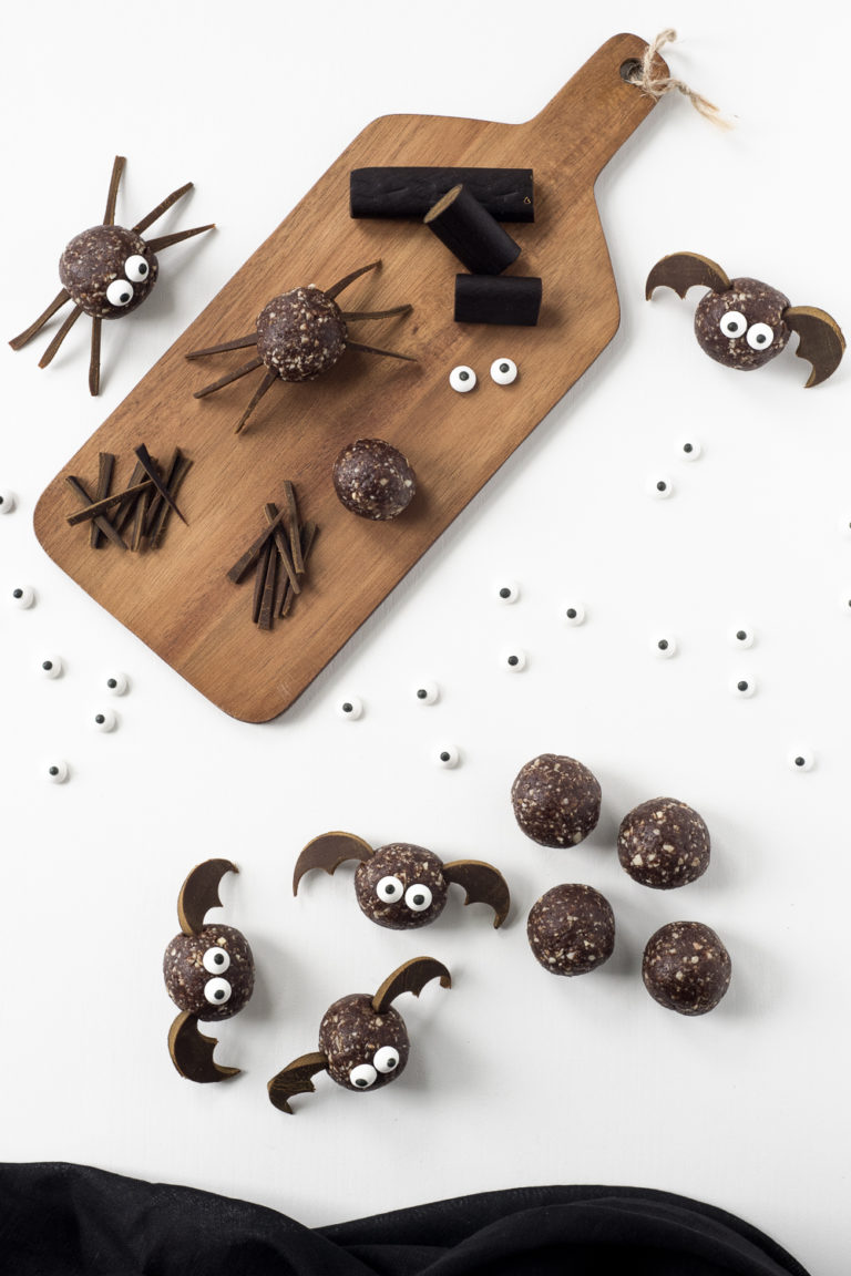 Scary Halloween Monster Energy Balls - Gathering Dreams