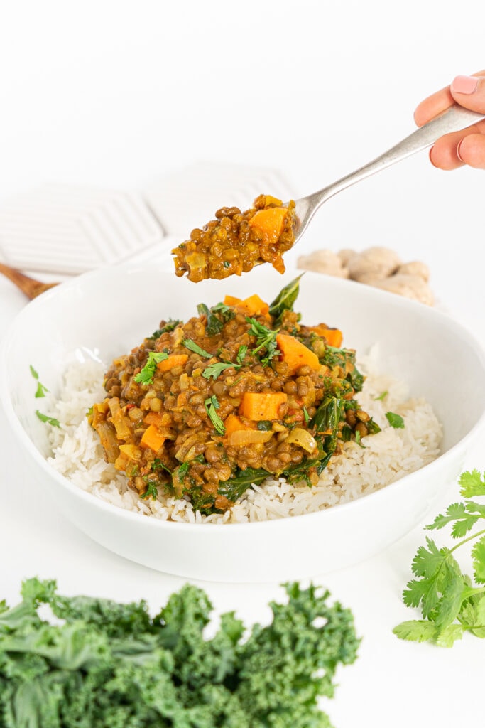 Coconut Lentil Curry - Gathering Dreams