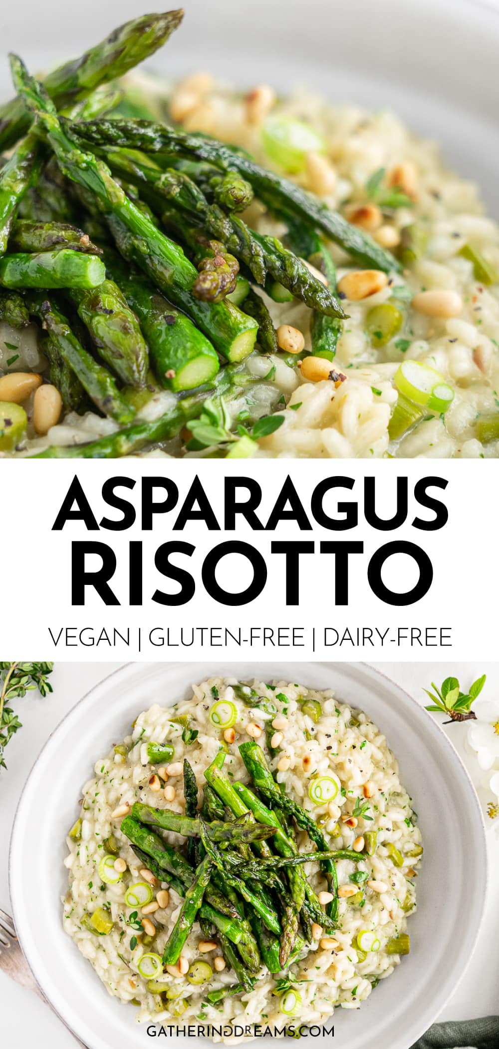 Vegan Asparagus Risotto - Gathering Dreams
