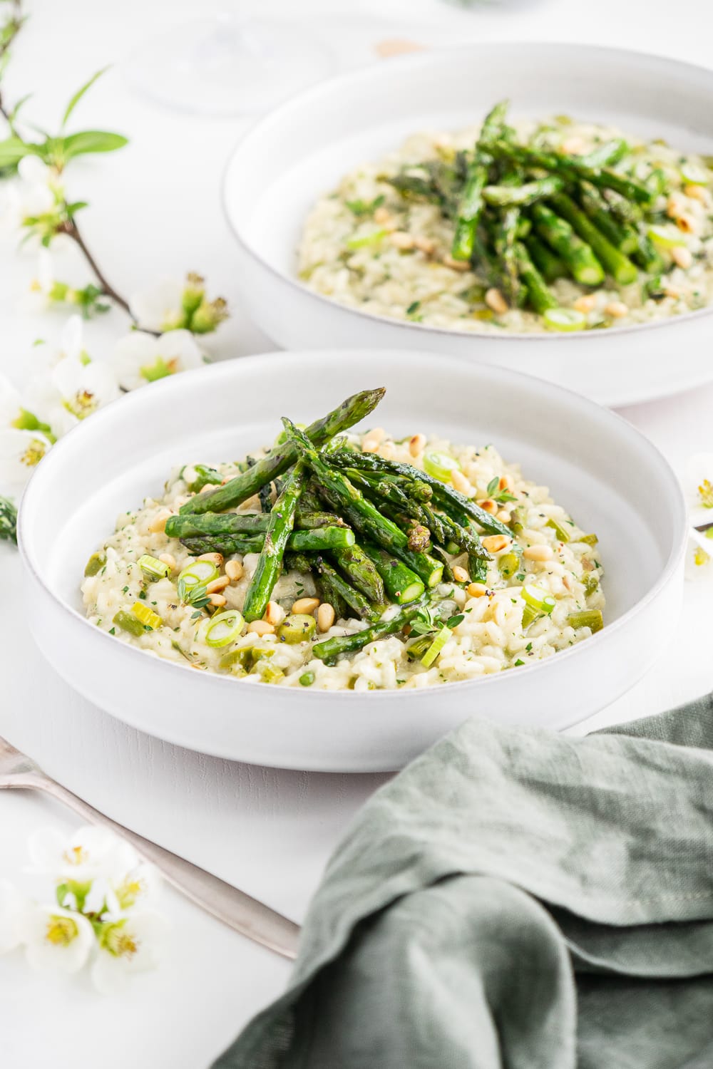 Vegan Asparagus Risotto - Gathering Dreams