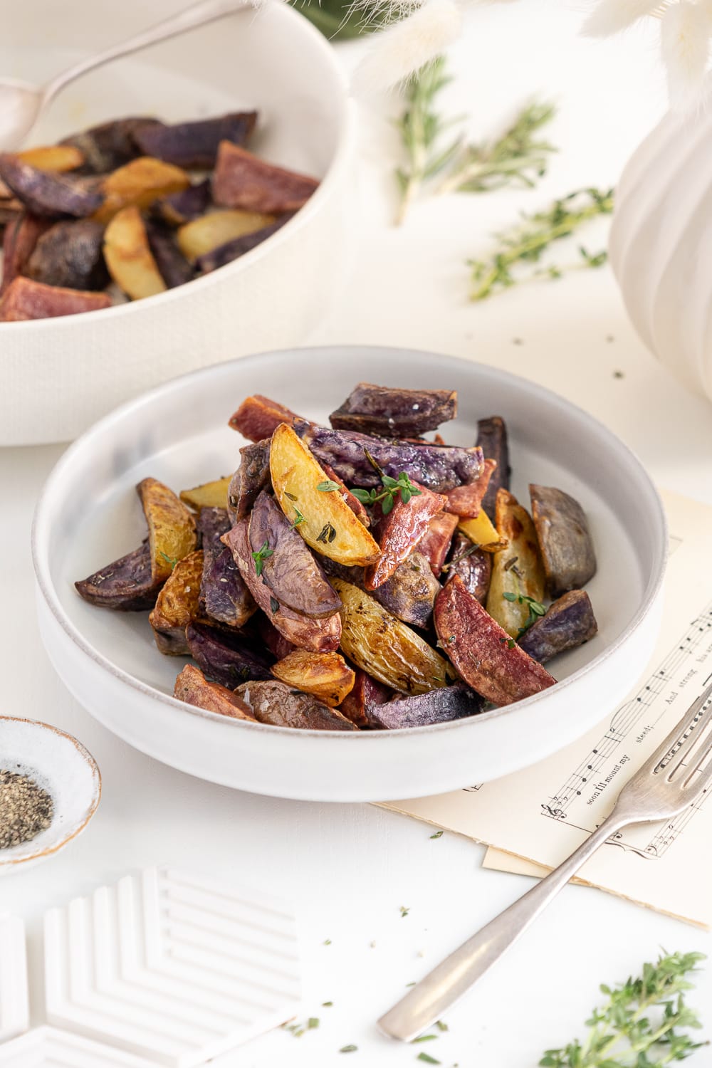 Roasted Rainbow Potatoes - Gathering Dreams