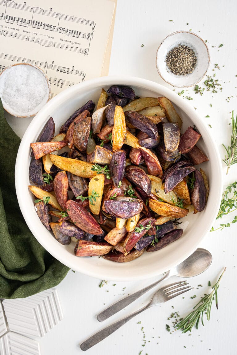 Roasted Rainbow Potatoes - Gathering Dreams