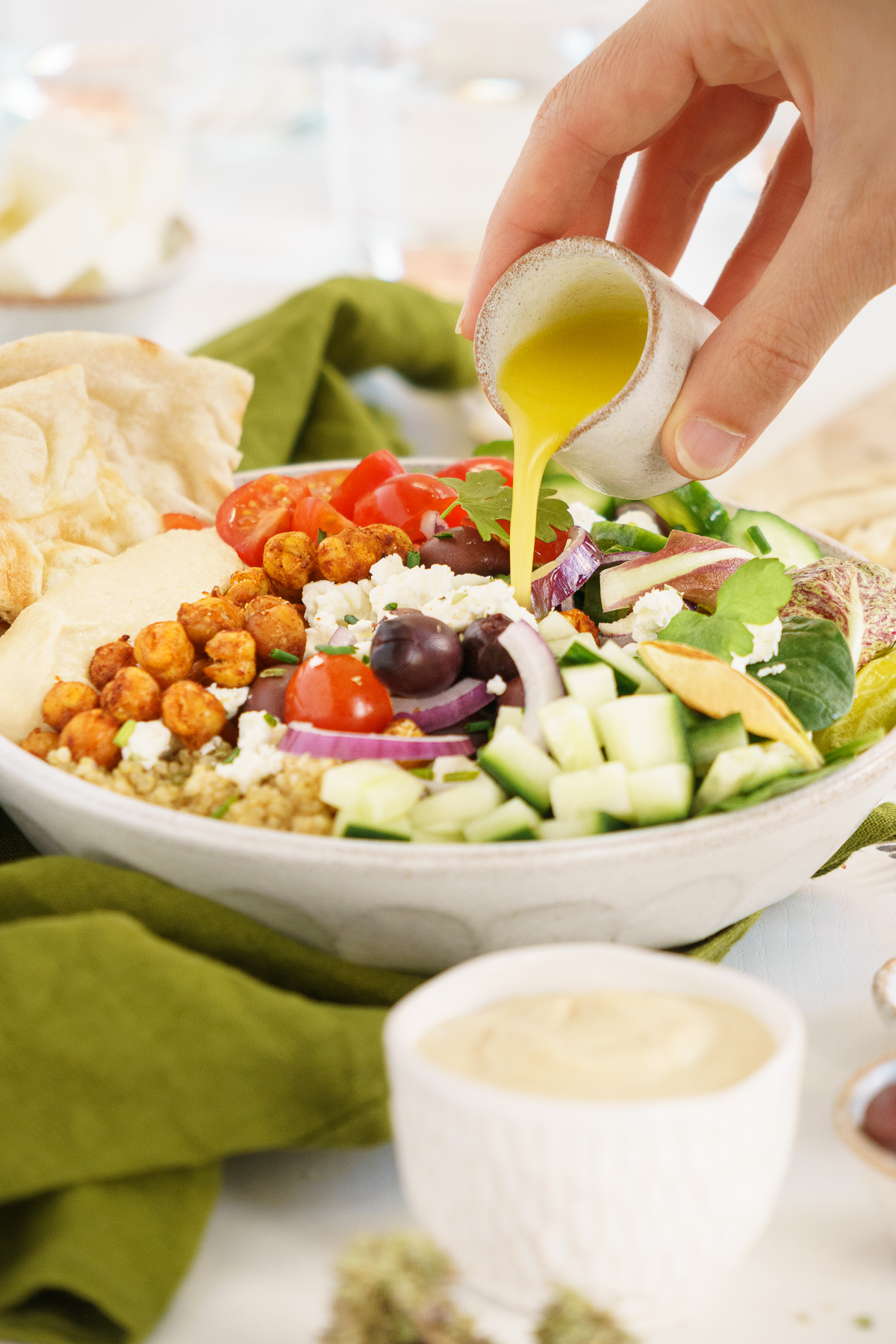 Easy Hummus Bowl - Gathering Dreams