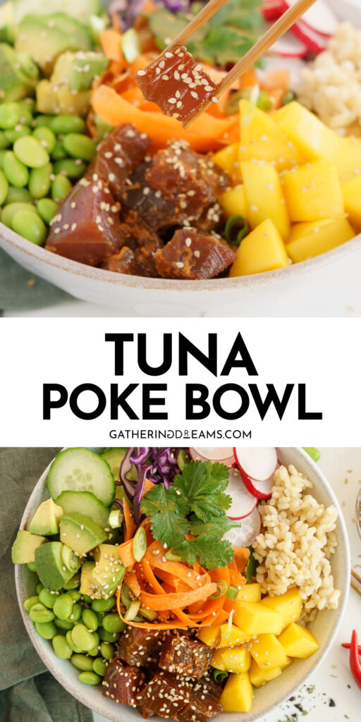 Tuna Poke Bowl (So Good!) - Gathering Dreams