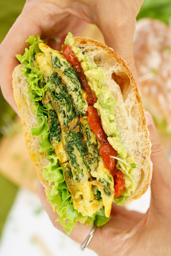 Breakfast Frittata Sandwich - Gathering Dreams