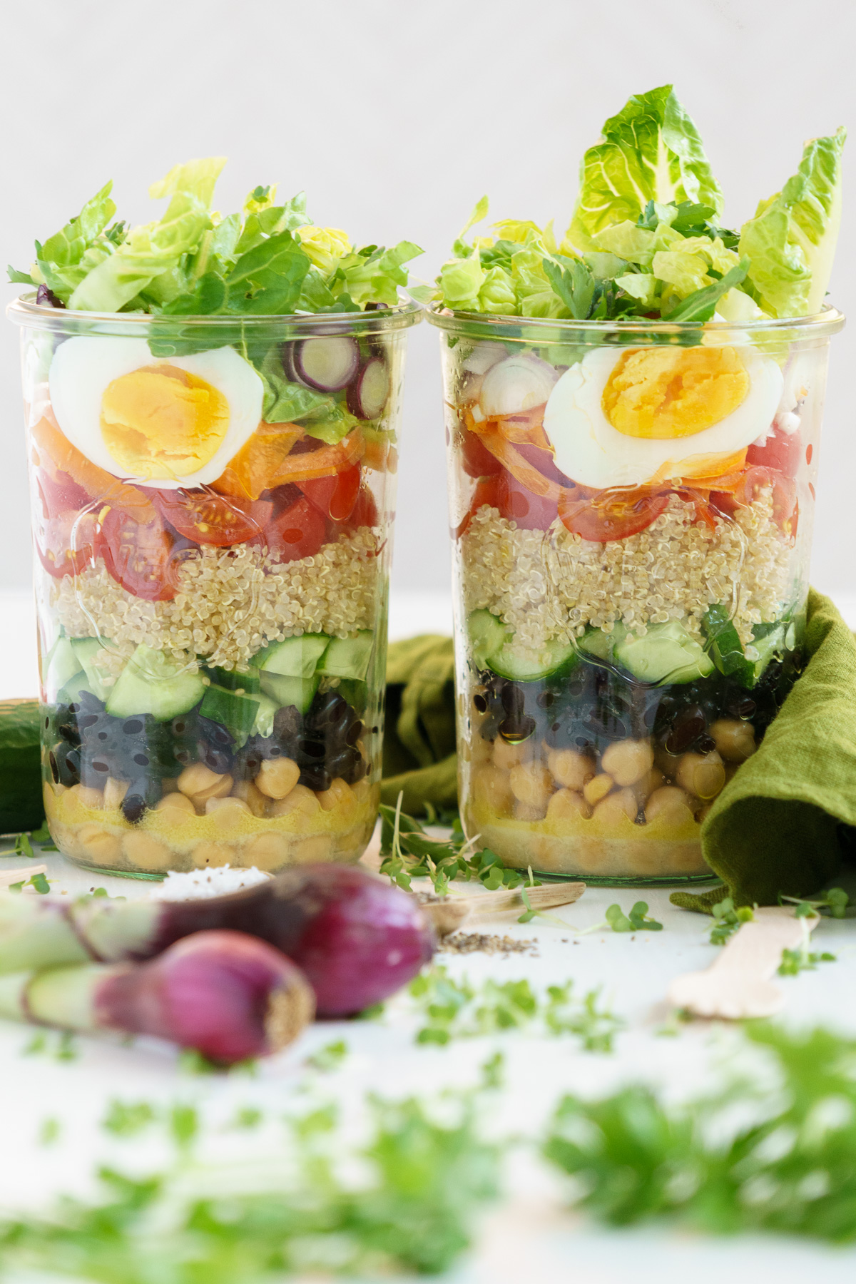 High-Protein Salad (35g - Perfect For Meal Prep) - Gathering Dreams