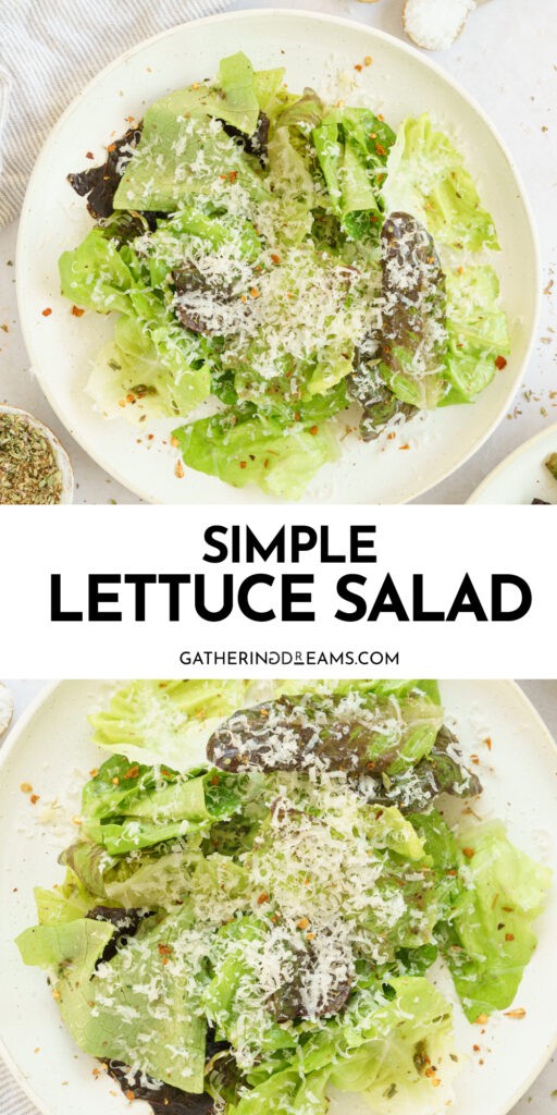 Simple Lettuce Salad Recipe (That Tastes Amazing) - Gathering Dreams