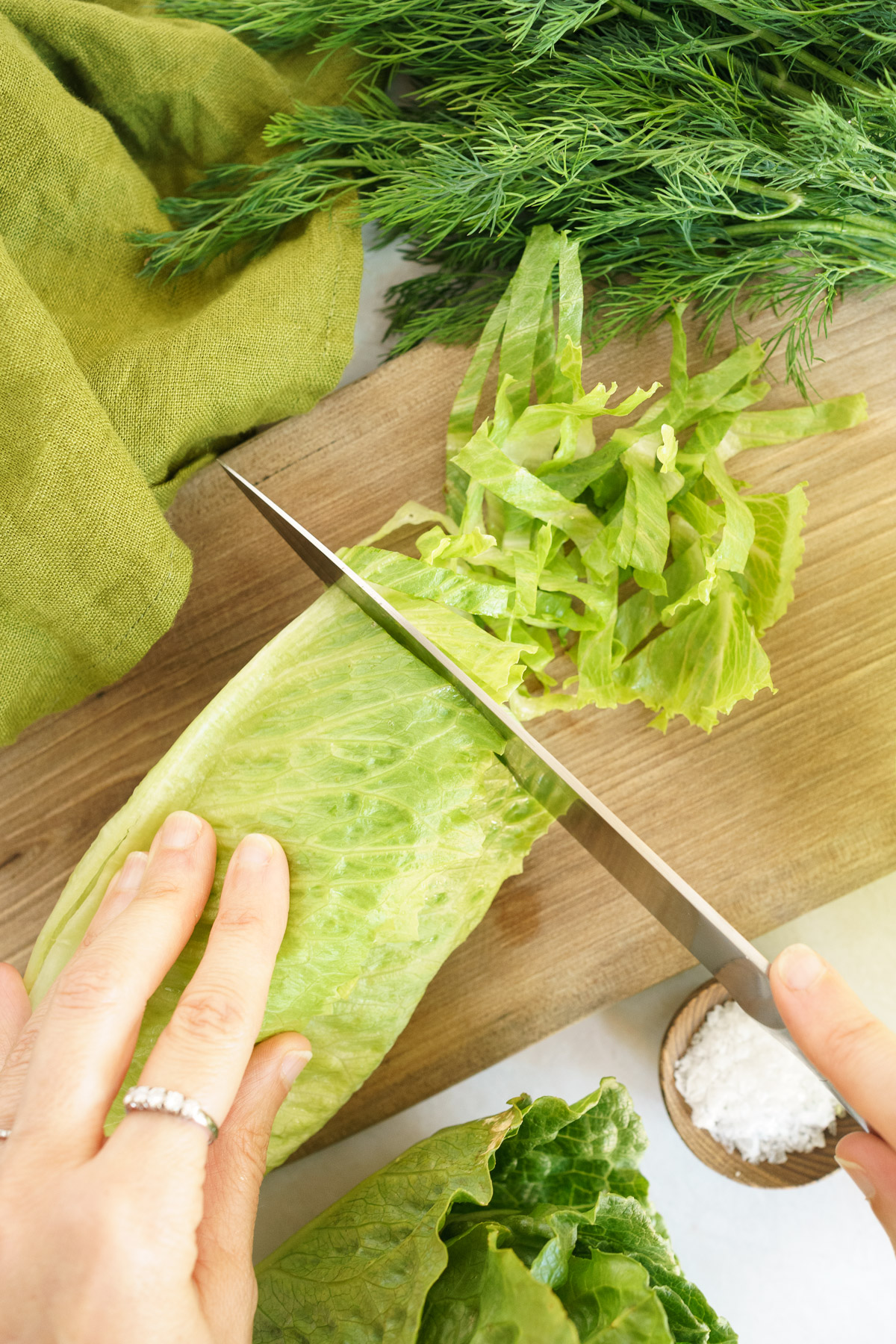 Maroulosalata (Greek Lettuce Salad) - Gathering Dreams