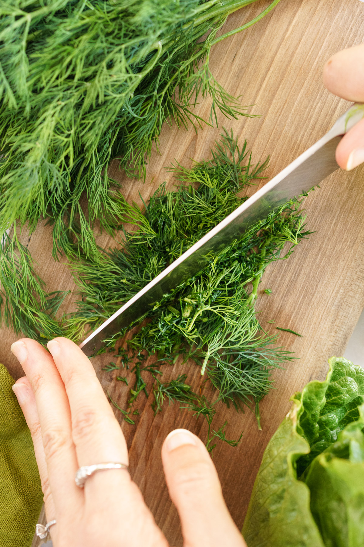 Maroulosalata (Greek Lettuce Salad) - Gathering Dreams