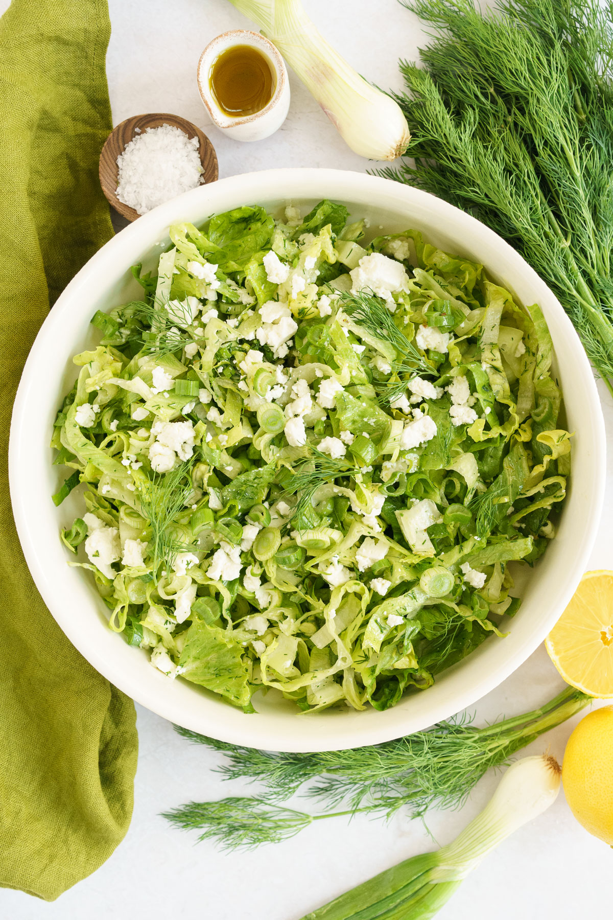 Maroulosalata (Greek Lettuce Salad) - Gathering Dreams