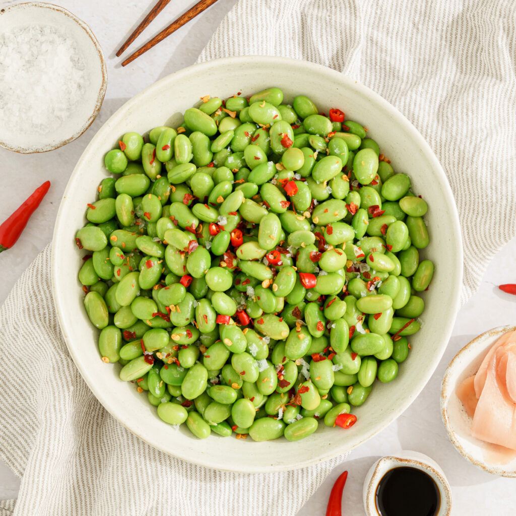 Salt And Chili Edamame - Gathering Dreams
