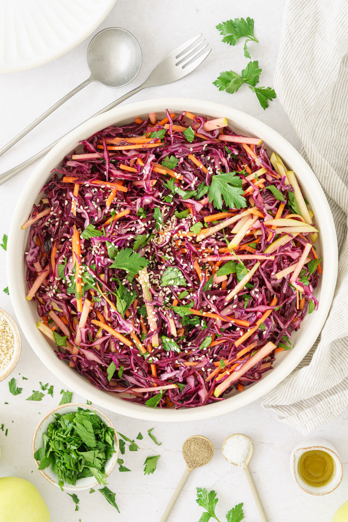 Red Cabbage Salad - Gathering Dreams