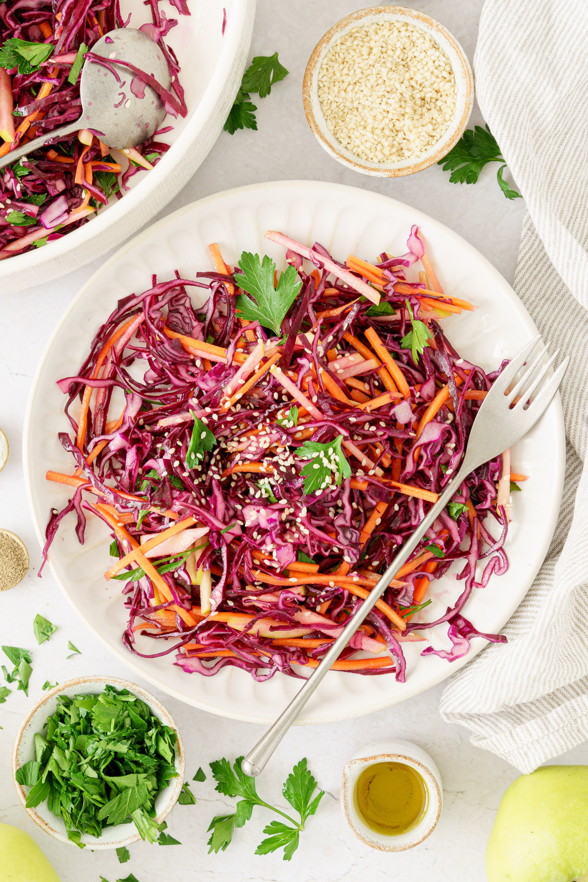 Red Cabbage Salad - Gathering Dreams