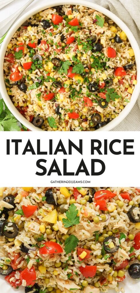 Cold Rice Salad (Italian Style) - Gathering Dreams