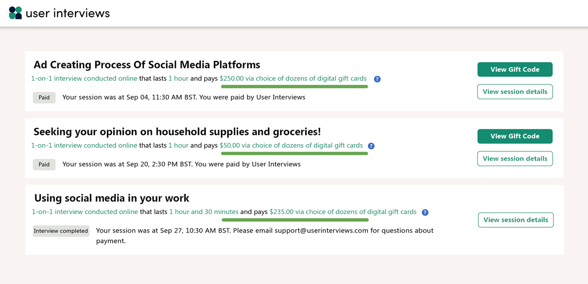 User Interviews Review: Can You Really Make $150 an Hour? - Gathering ...
