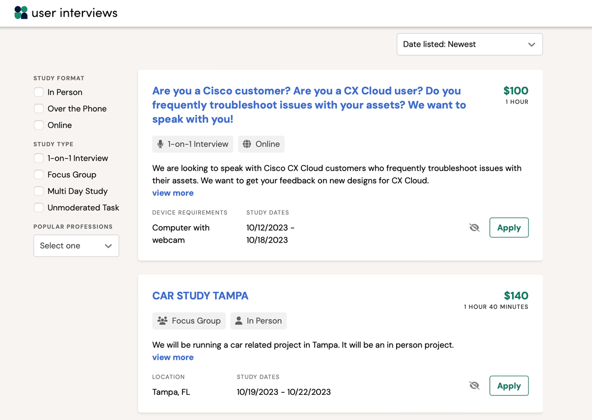 User Interviews Review: Can You Really Make $150 an Hour? - Gathering ...