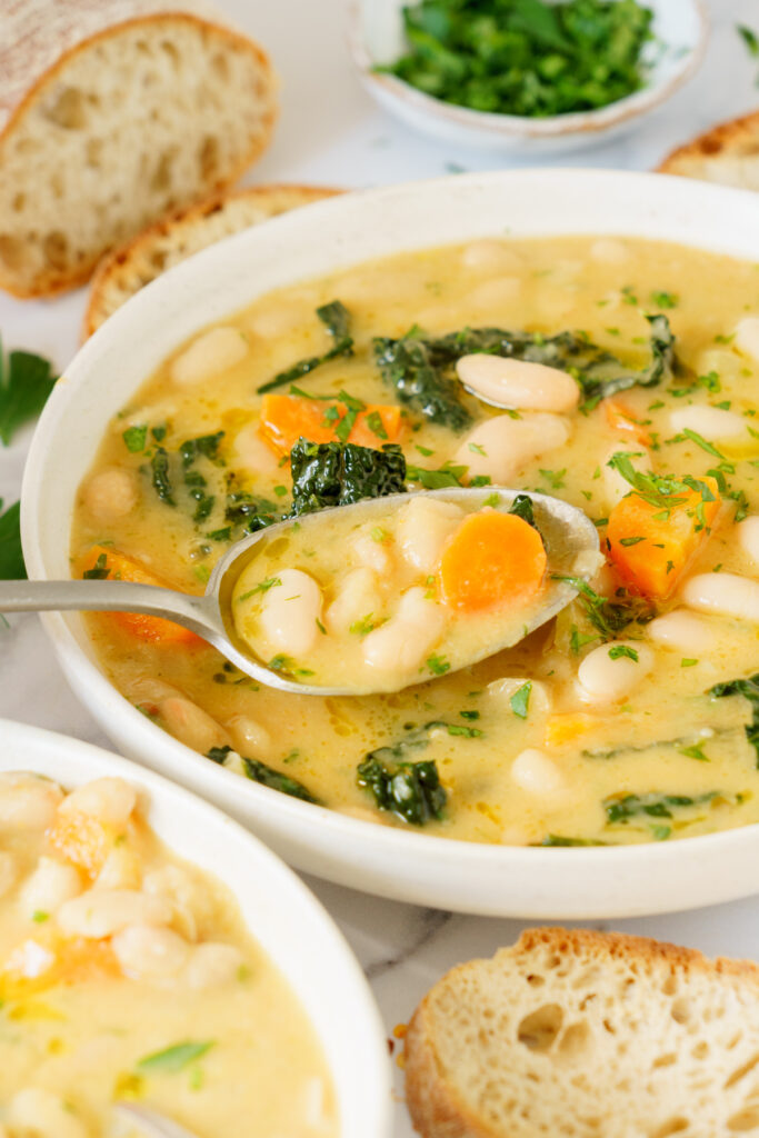 Tuscan White Bean Soup - Gathering Dreams