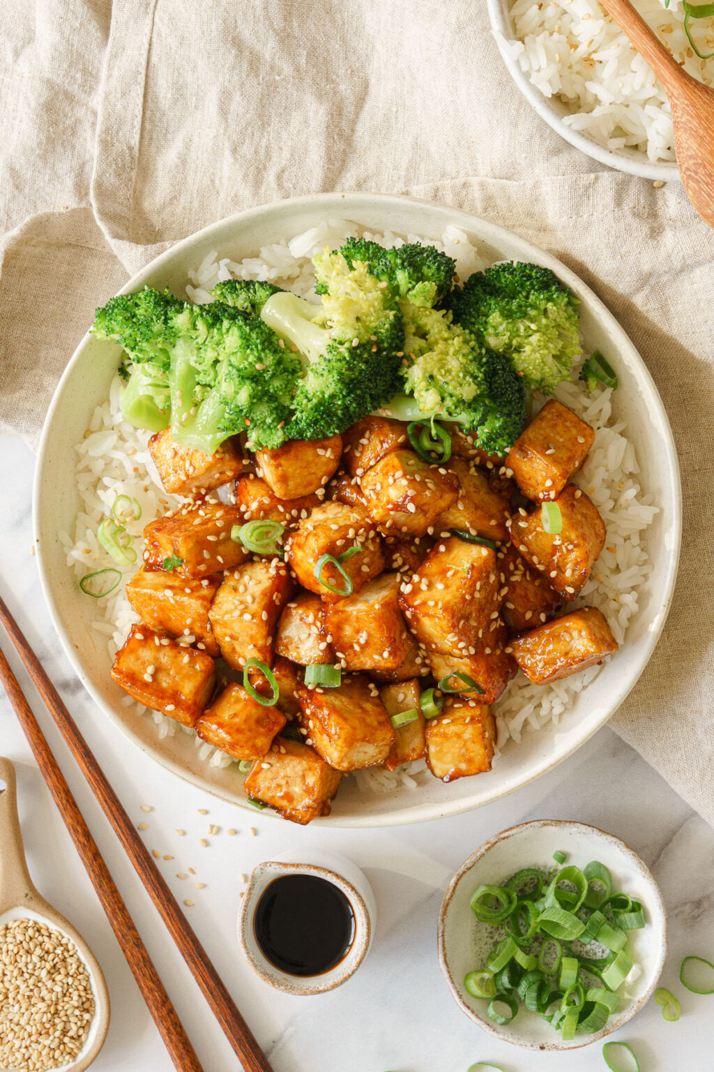 20-Minute Crispy Teriyaki Tofu Recipe - Gathering Dreams